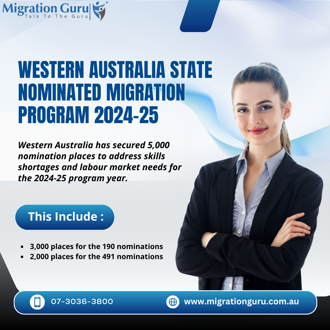 Western Australia - State Nominated Migration Places for the 2024-25 Program Year